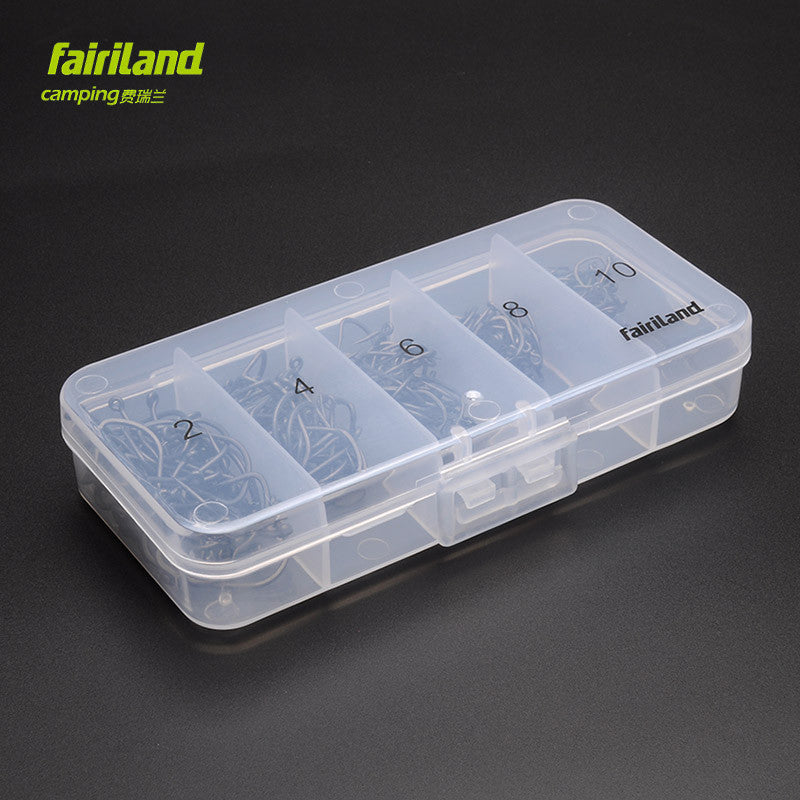 250pcs TEFLON Sharp Carp Fishing Hooks TFSH-B Single Barbed Fishhooks ...
